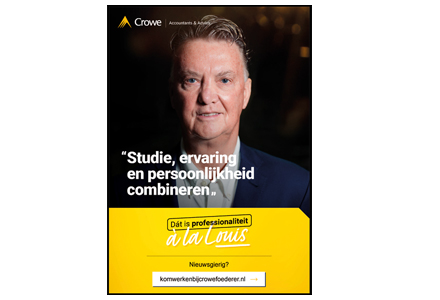 Crowe Foederer start campagne met Louis van Gaal
